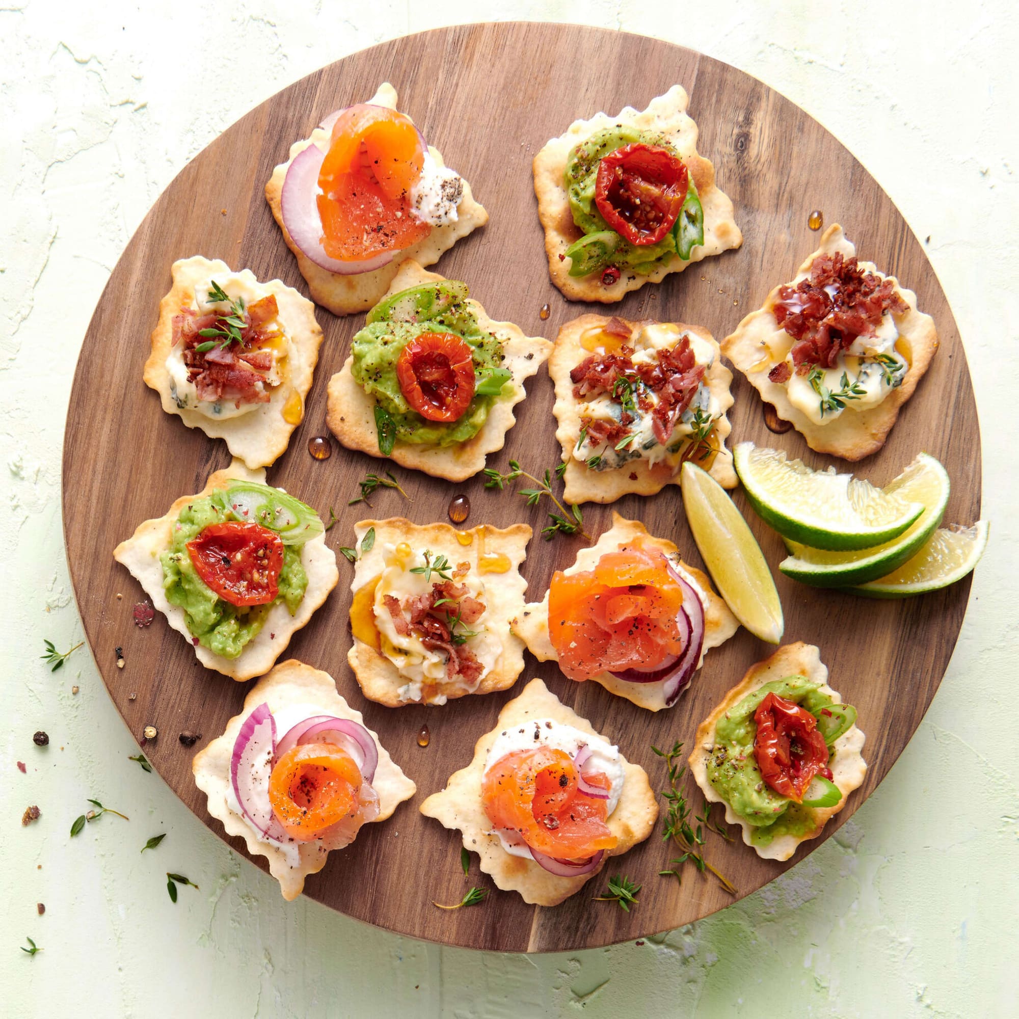 Crackers mit Crevetten | Rezept