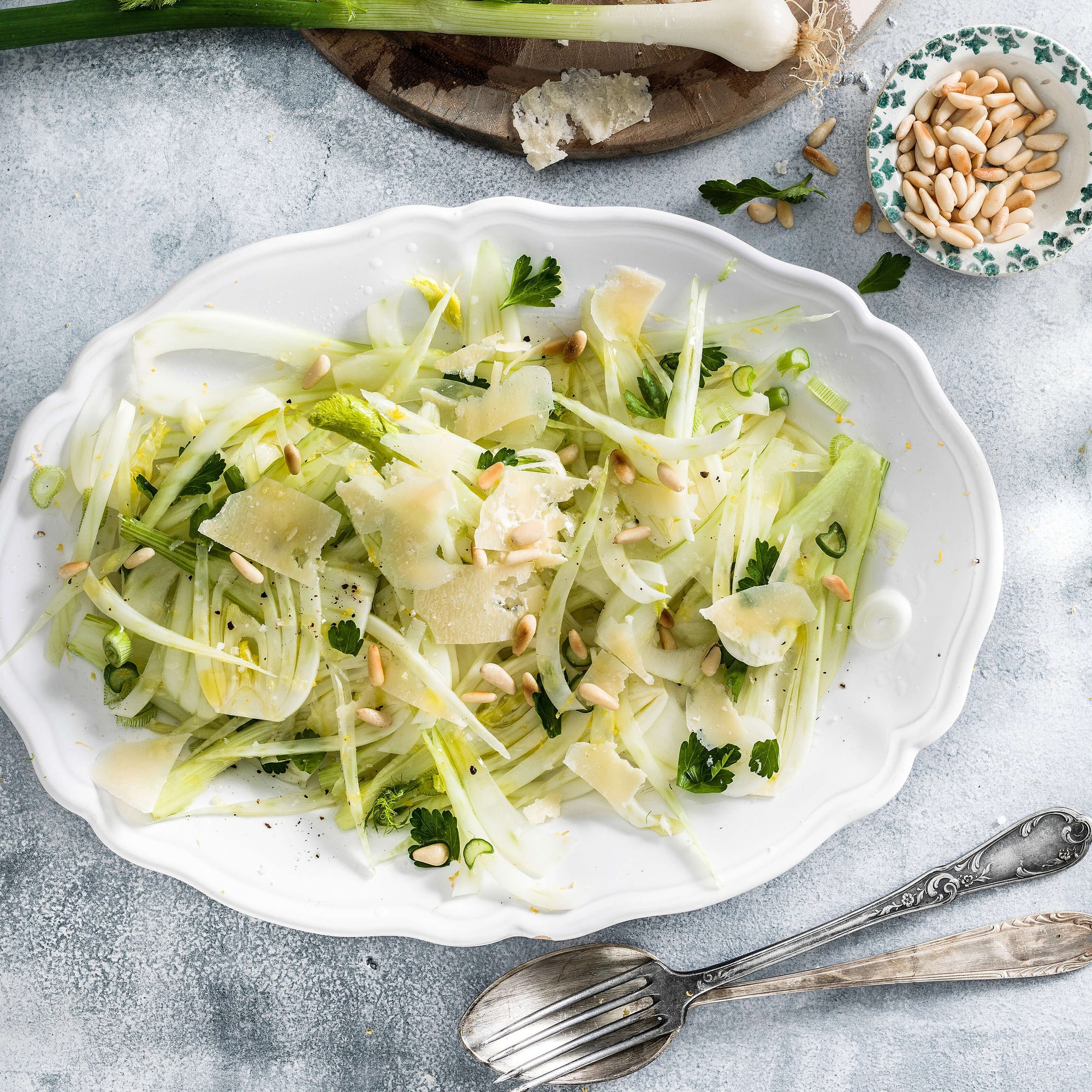 Salade de fenouil à la pomme et aux noix | Recette