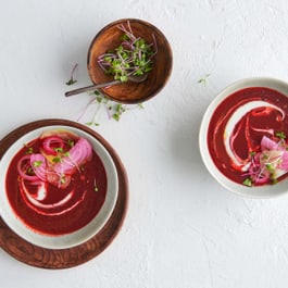 Velouté de betteraves rouges au raifort | Migusto
