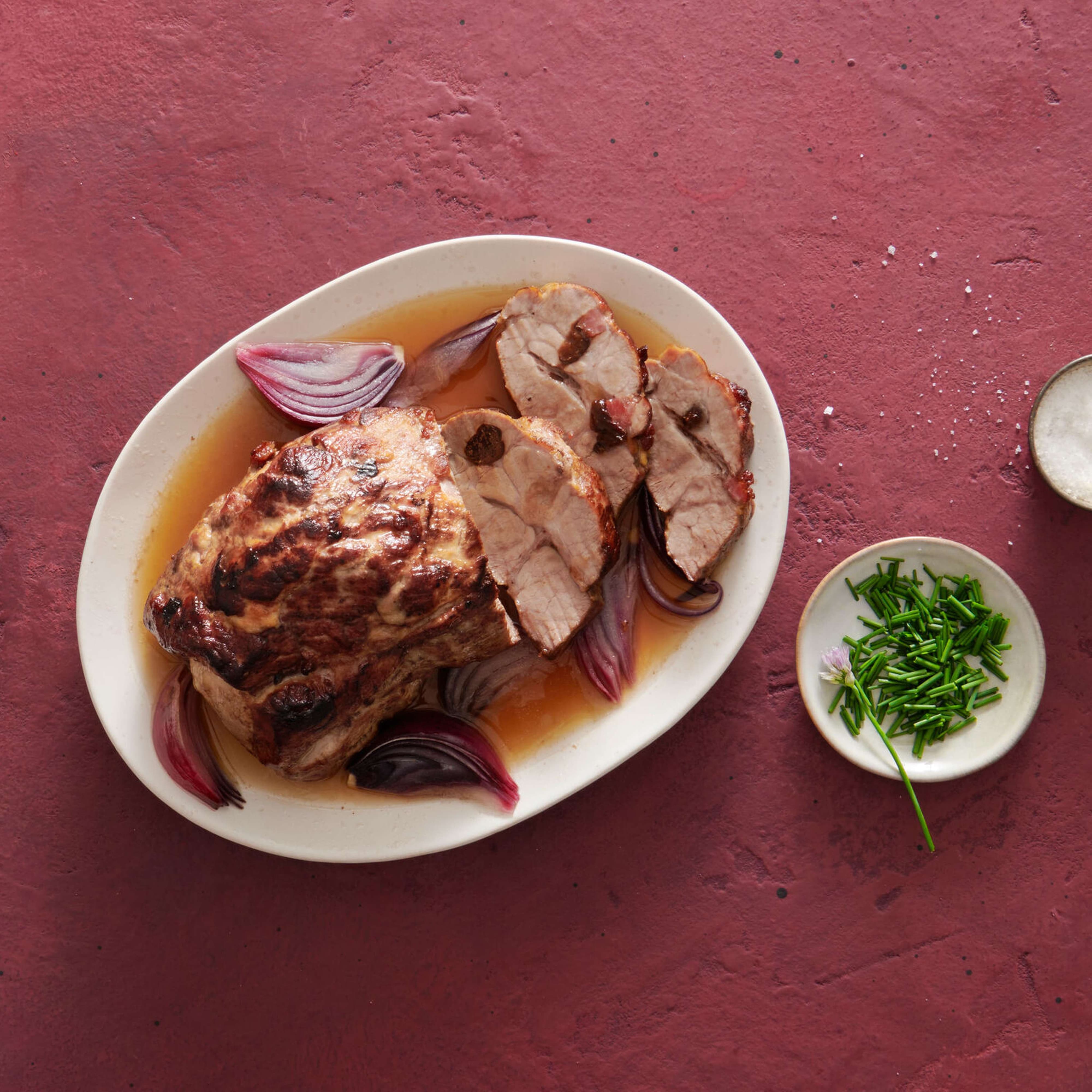 Kalbsrollbraten mit Rohschinken | Rezept