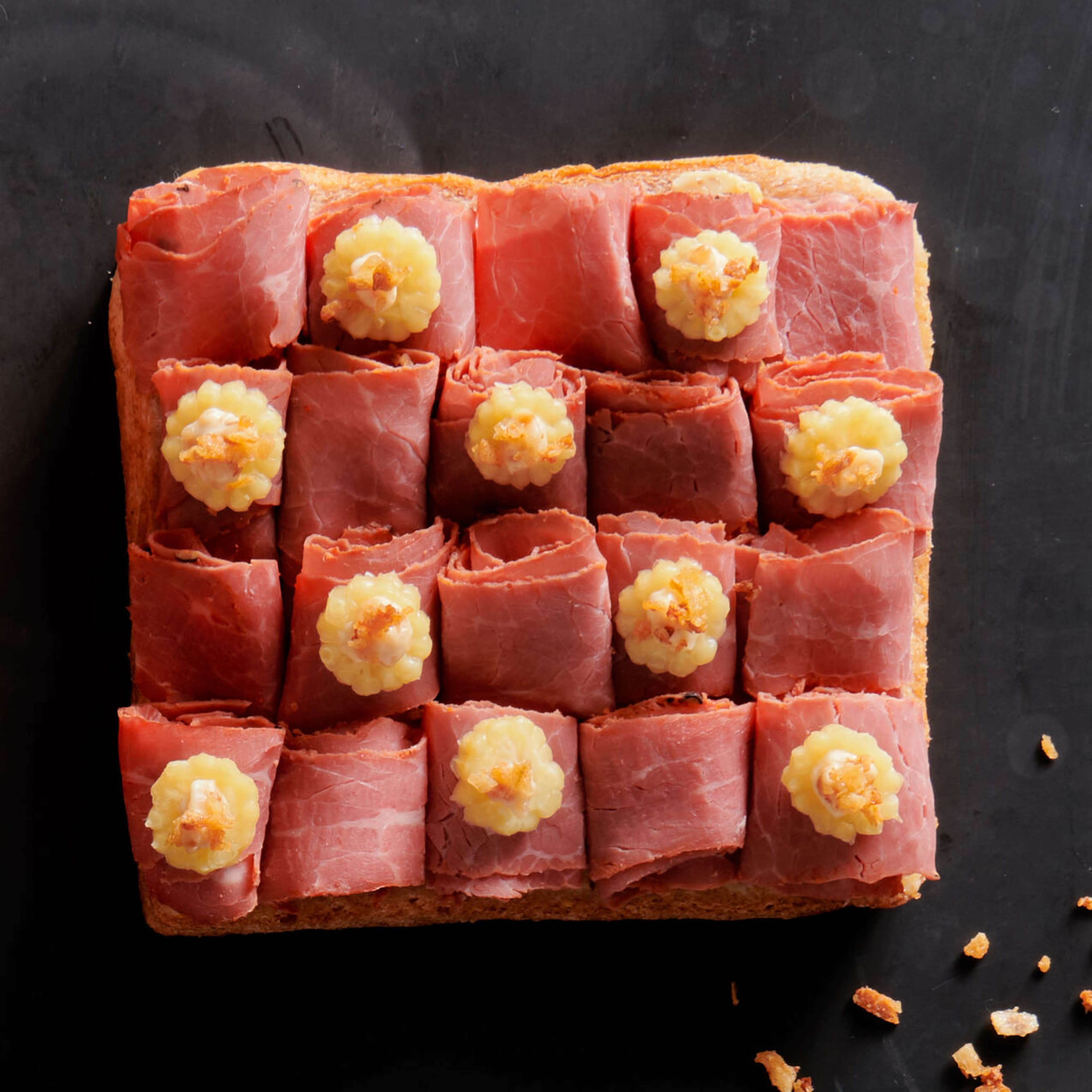 Apéro-Kranz mit Käse und Rohschinken | Rezept