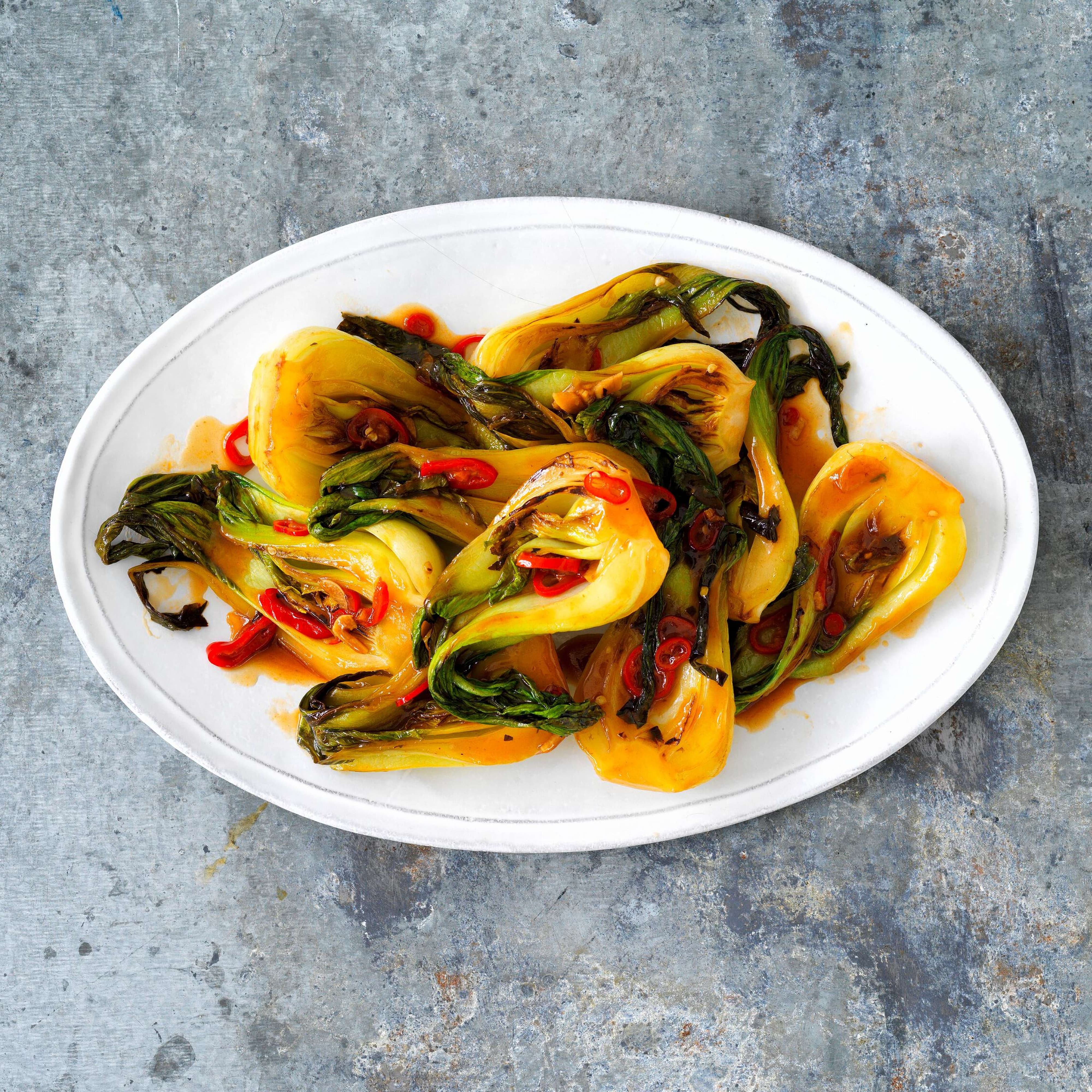 Pak-choï en sauce teriyaki | Recette