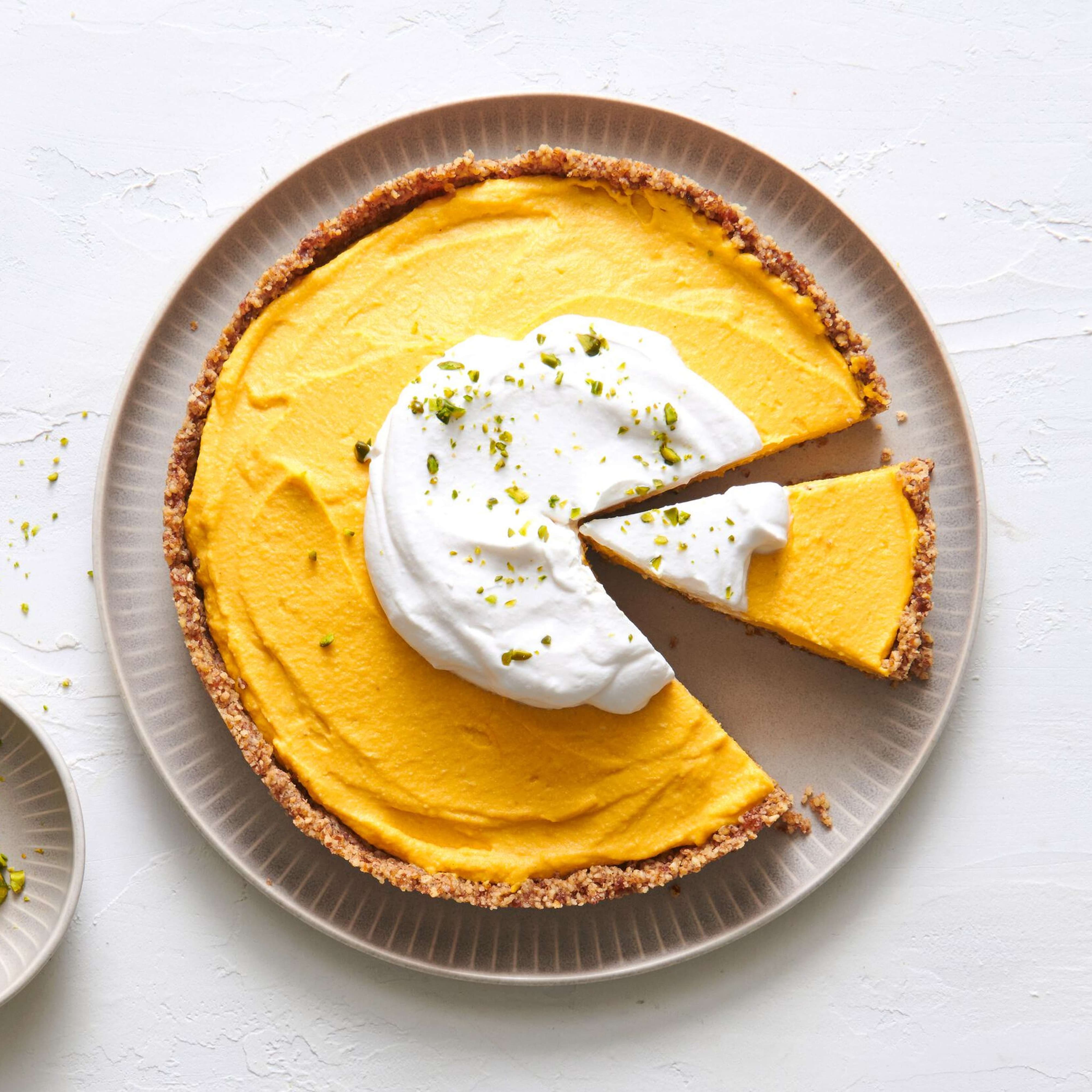 Tarte à la courge avec caramel aux noix de pécan | Recette