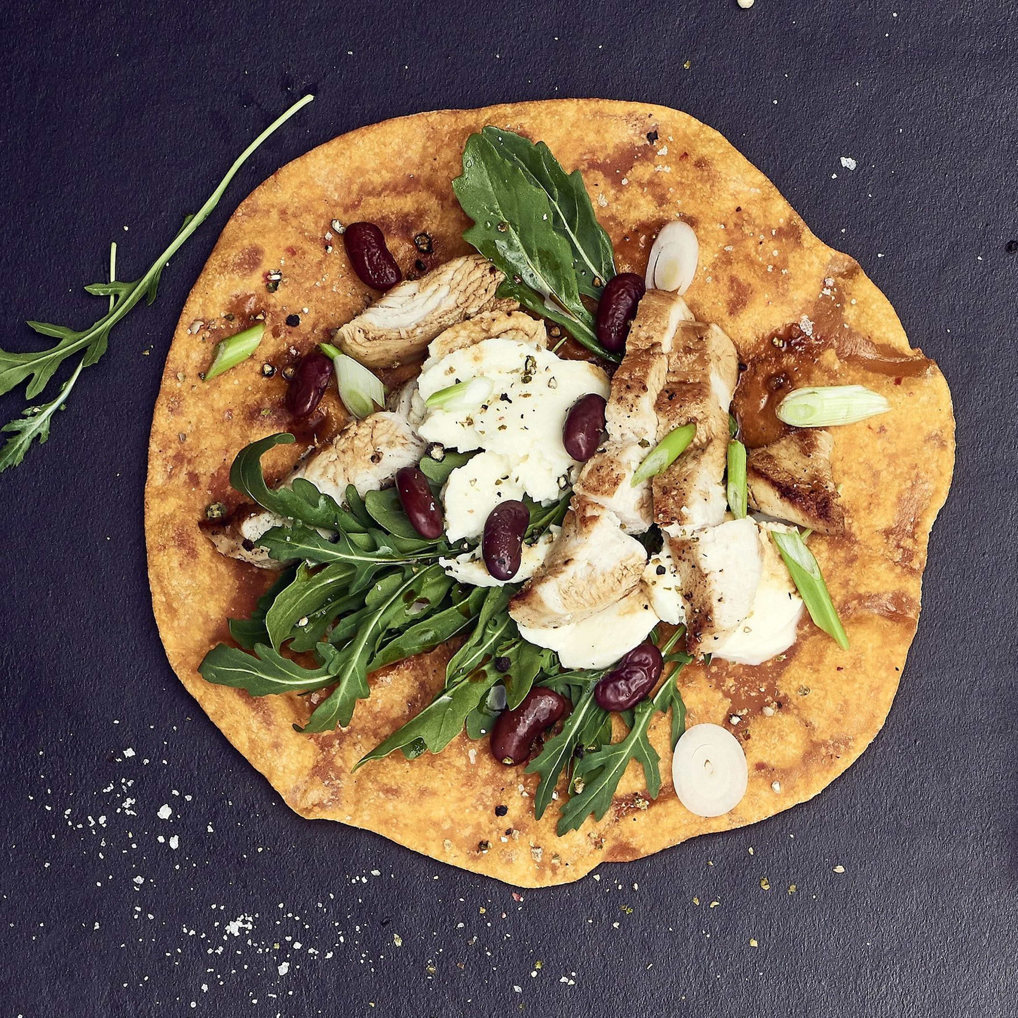 Grüne Tortilla mit Spiegelei und Peperoni | Rezept