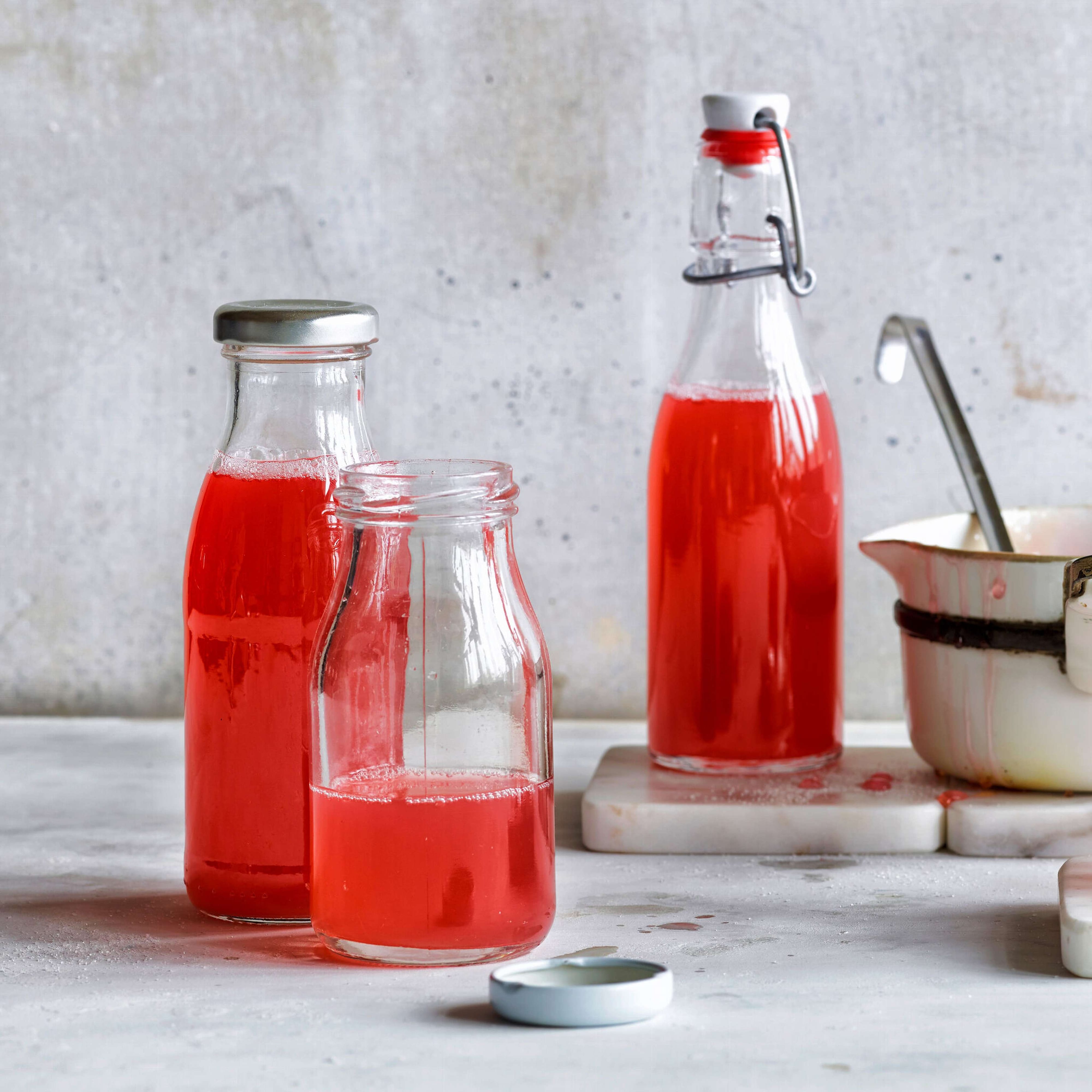 Sirop de gingembre et rhubarbe à la vanille | Recette