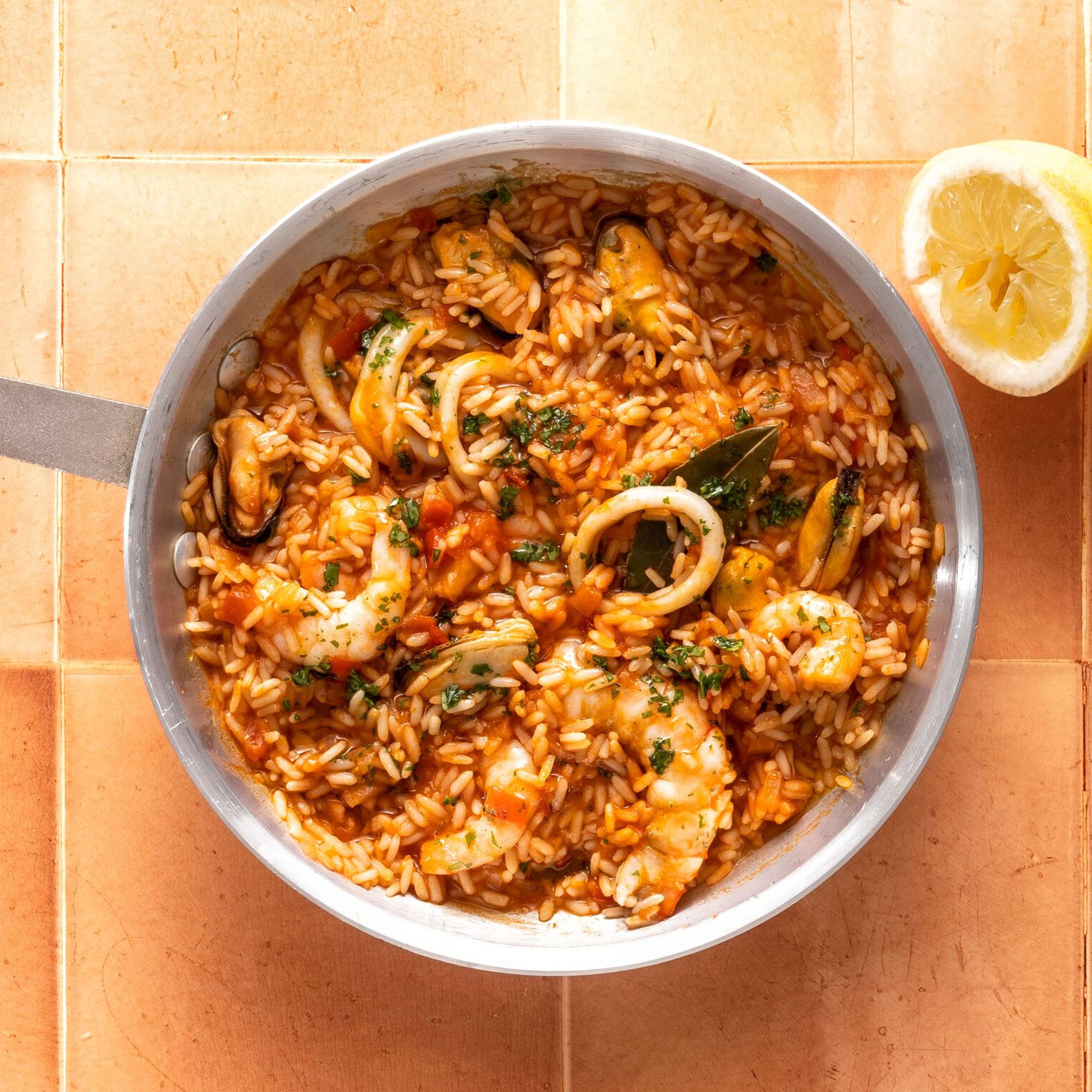 Crevetten mit Kurkuma-Kokos-Reis | Rezept