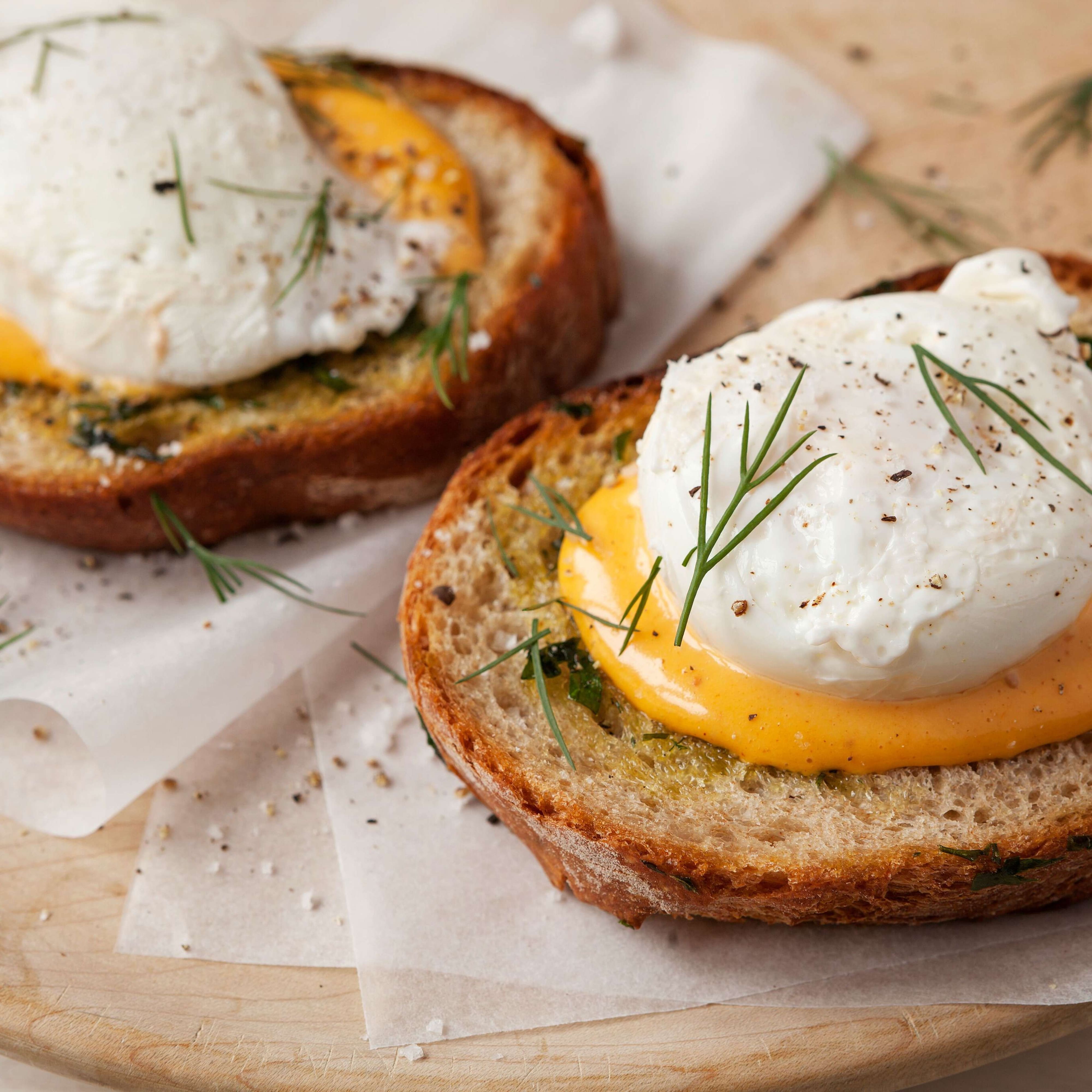 Pochiertes Ei auf Spinattoast | Rezept