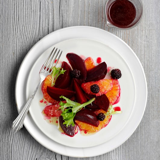 Salade de betteraves rouges et d'oranges avec stilton | Recette