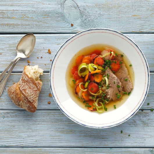 Asiatisches Siedfleisch mit Pak-Choi | Rezept