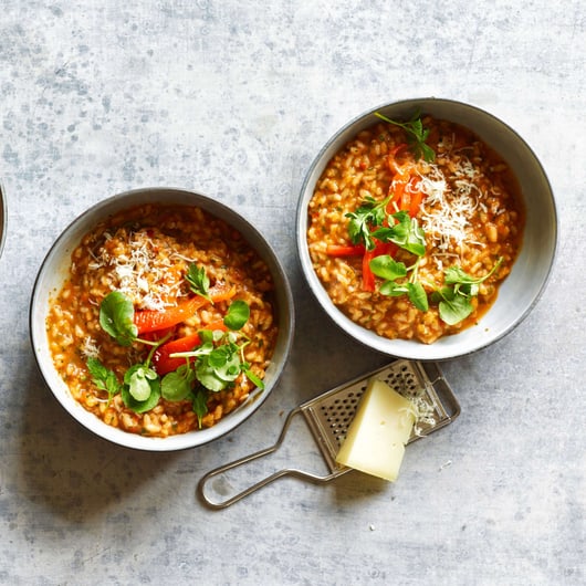 Risotto à la betterave rouge avec gorgonzola | Recette
