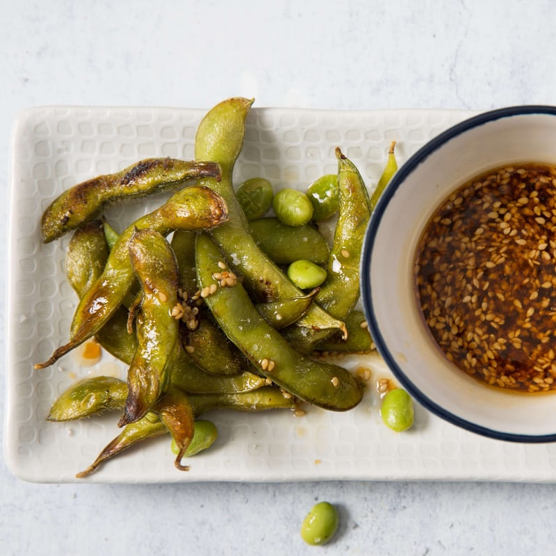 Edamame mit Wasabi-Dip | Rezept