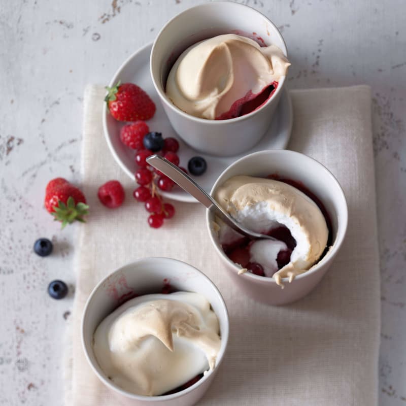 Quartiers de pommes cuites meringués | Recette