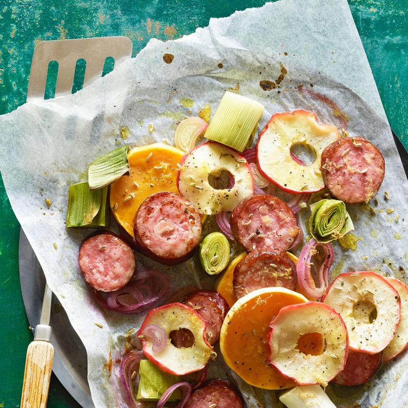 Saucisson mit Kartoffel-Lauch-Gemüse | Migusto